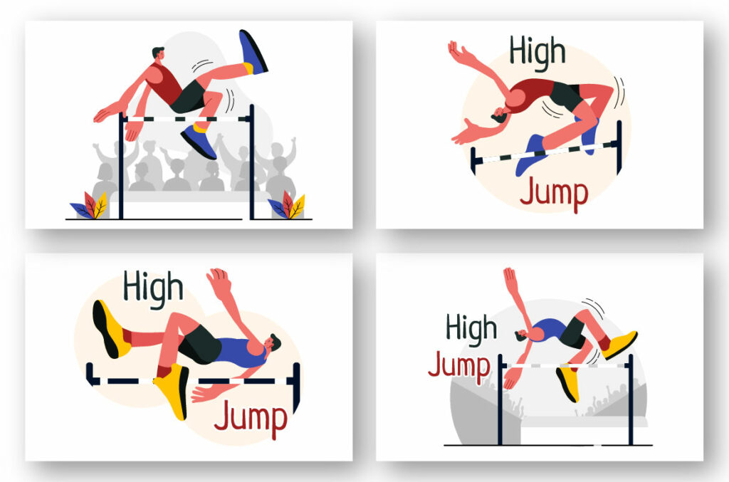 9 High Jump Sport Illustration - MasterBundles