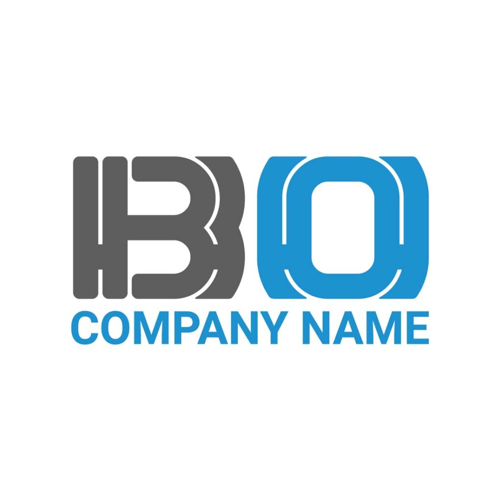 Initial Letter BO Logo or Icon Design Vector Image Template - MasterBundles