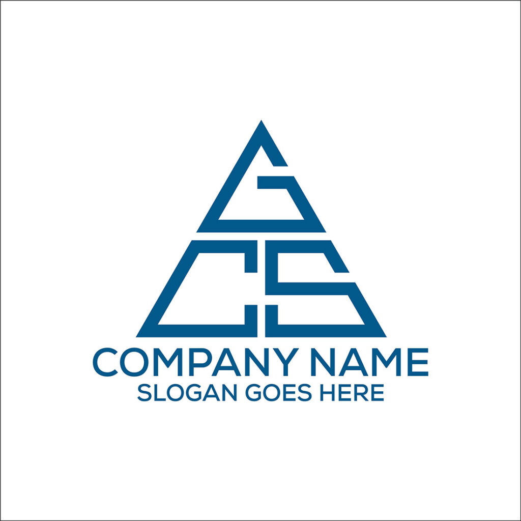 Initial Letter GCS Logo or Icon Design Vector Image Template ...