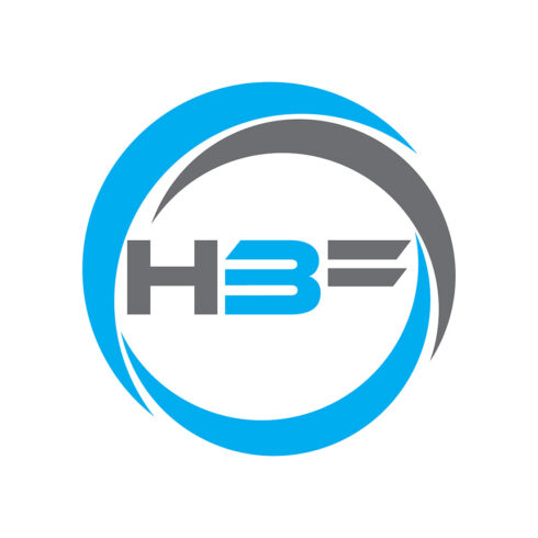 Initial Letter HBF Logo or Icon Design Vector Image Template ...