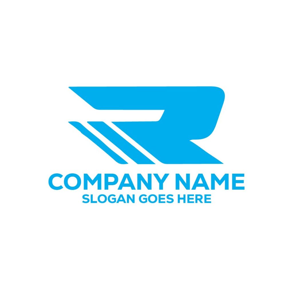 Initial Letter R Logo or Icon Design Vector Image Template - MasterBundles