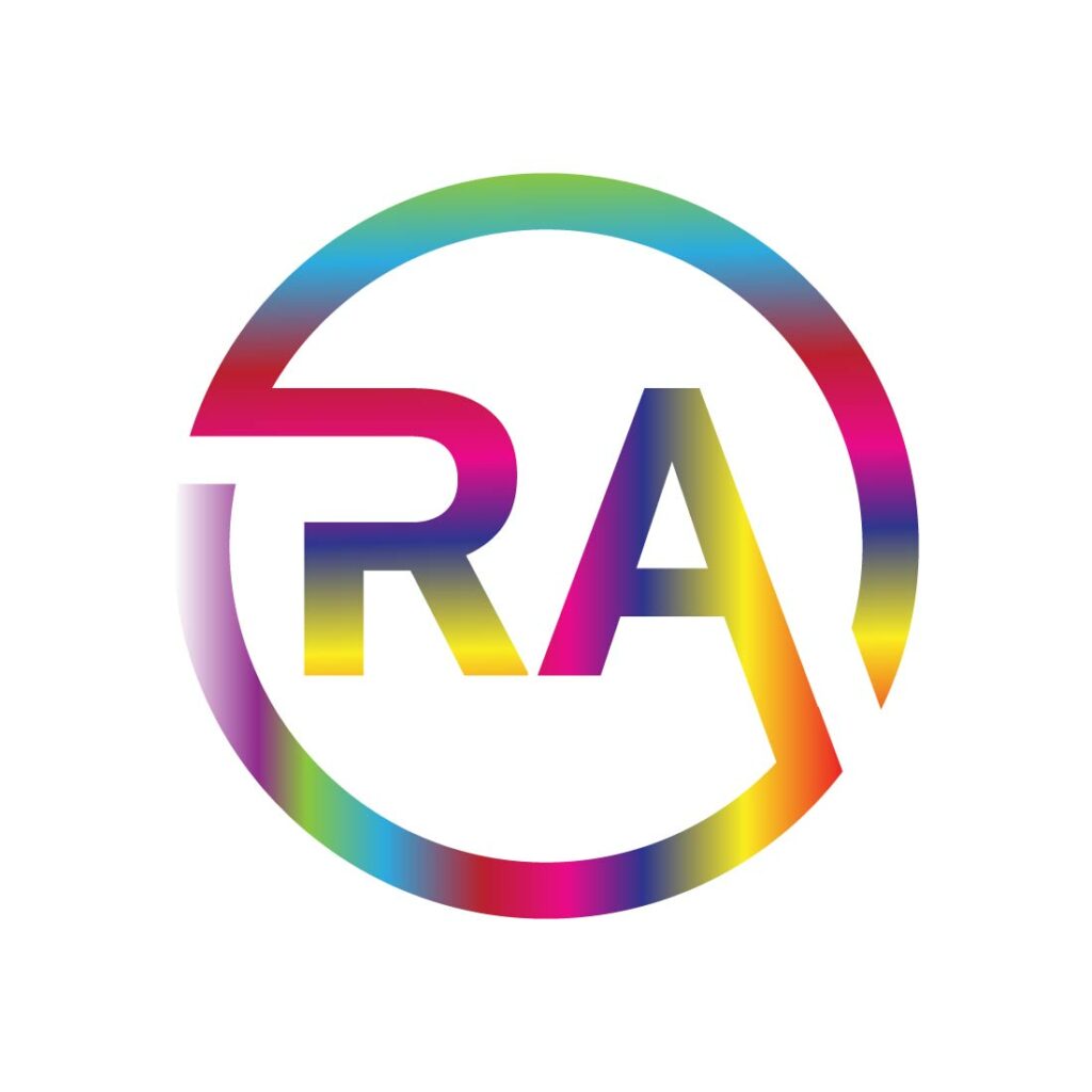 Initial Letter RA Logo or Icon Design Vector Image Template - MasterBundles