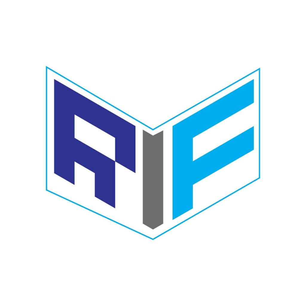 Initial Letter RFI or RIF Logo or Icon Design Vector Image Template ...