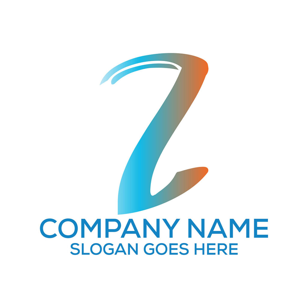 Initial Letter Z Logo or Icon Design Vector Image Template - MasterBundles