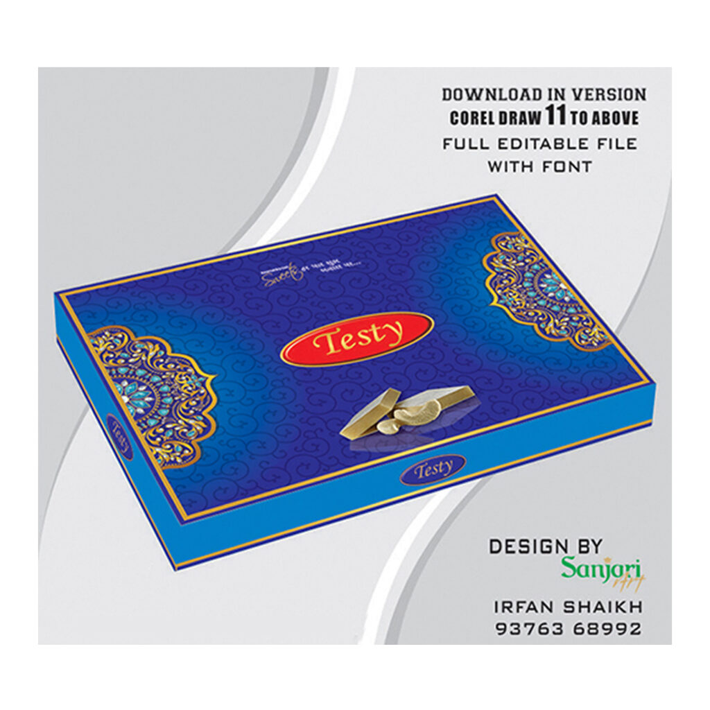FANCY SWEET BOX DESIGN CDR FILE - MasterBundles