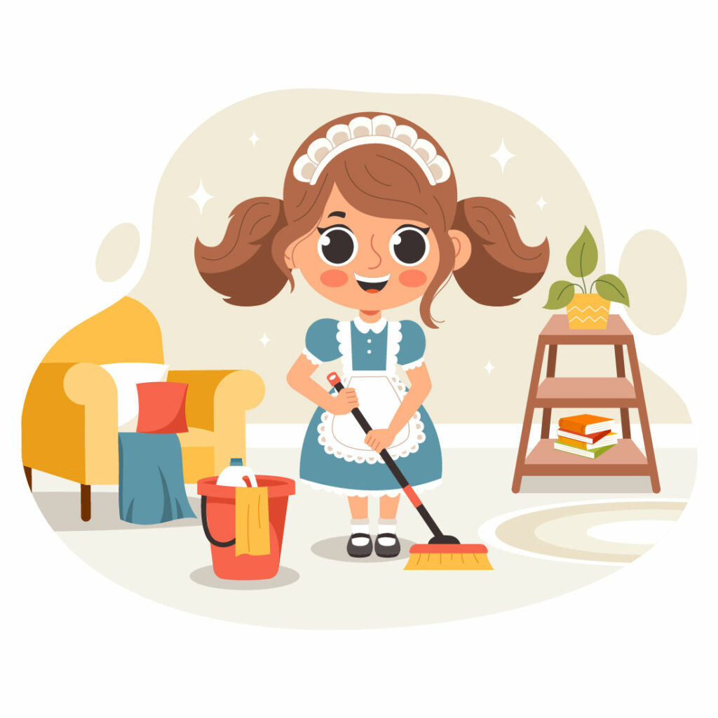 9 Professional Girl Maid Illustration - MasterBundles