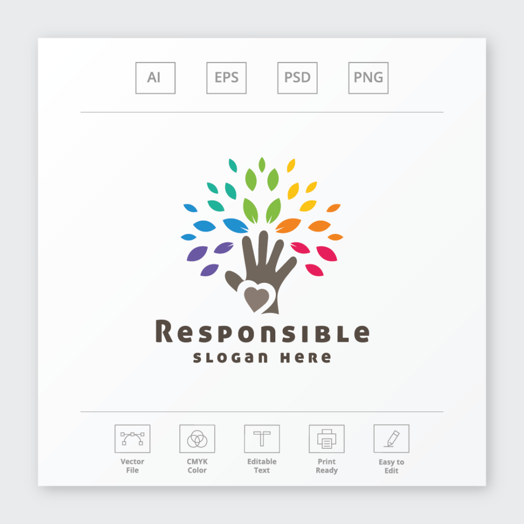 Responsible Nature Care Logo - MasterBundles
