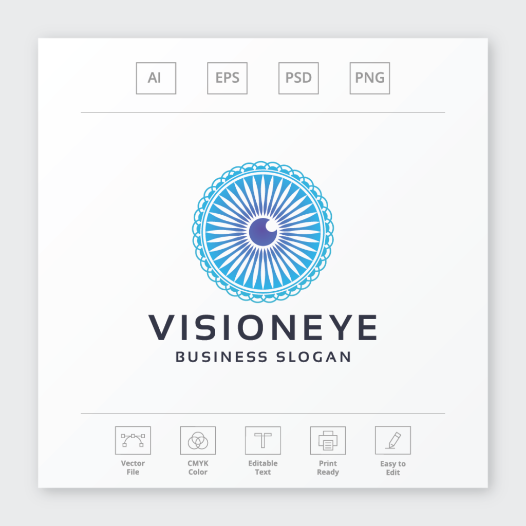 Vision Eye Lens Logo - MasterBundles