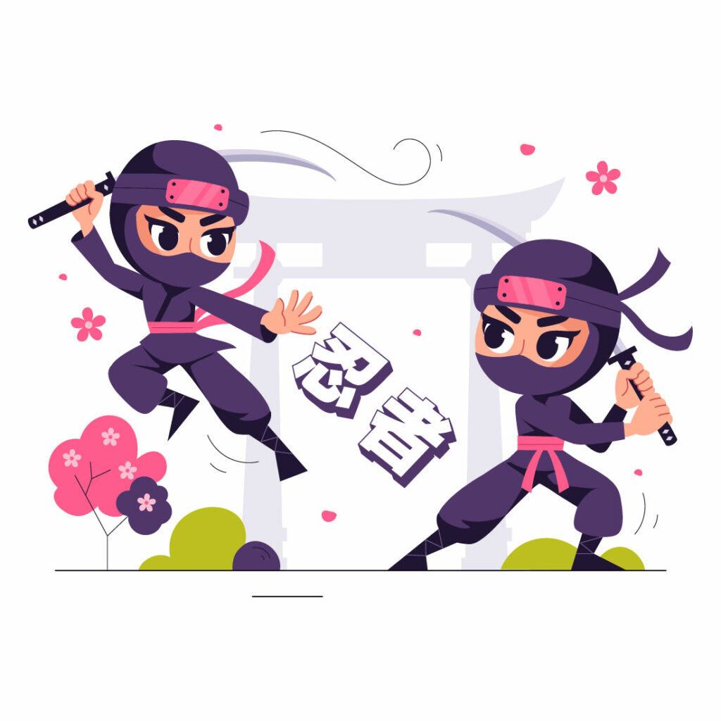 12 Ninja Shinobi Illustration - MasterBundles