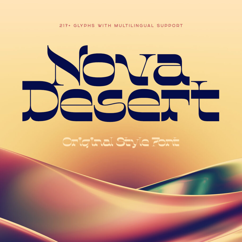 Nova Desert — Original Style font - MasterBundles