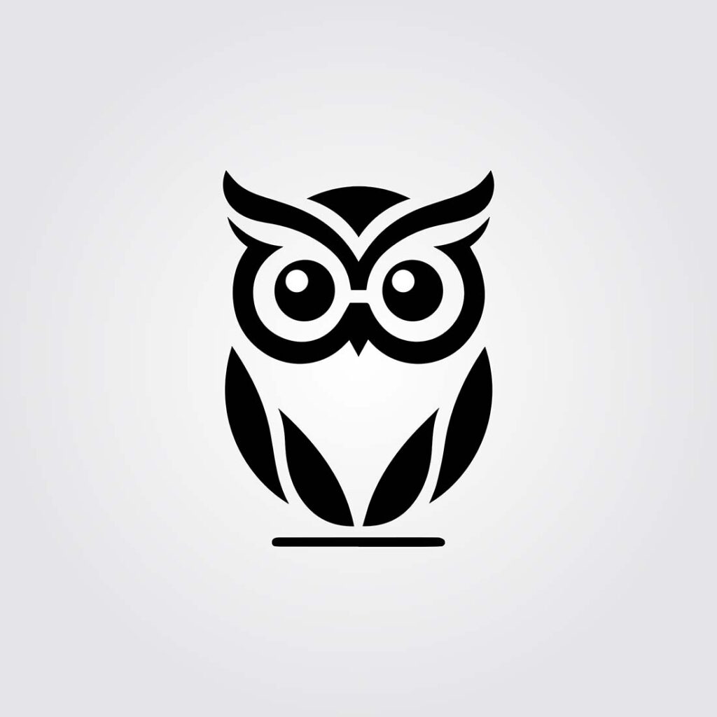 owl logo design vector owl logo illustration owl head logo - MasterBundles