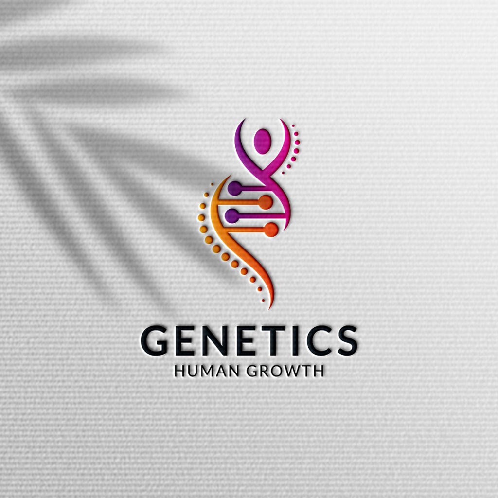 Genetics logo template for medical and healthcare clinics. - MasterBundles