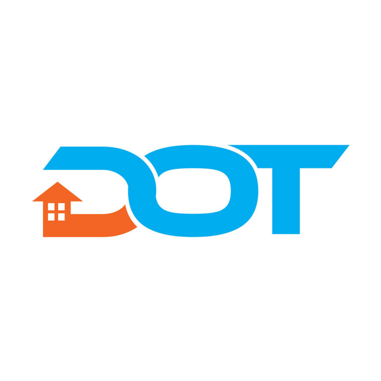 Real Estate & Initial Letter DOT Logo or Icon Design Vector Image ...