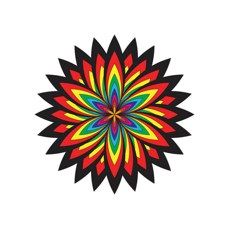 Simple Flower Design Vector Image Template - MasterBundles