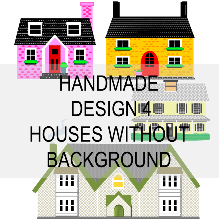 Clip Art House Design Without Background - MasterBundles