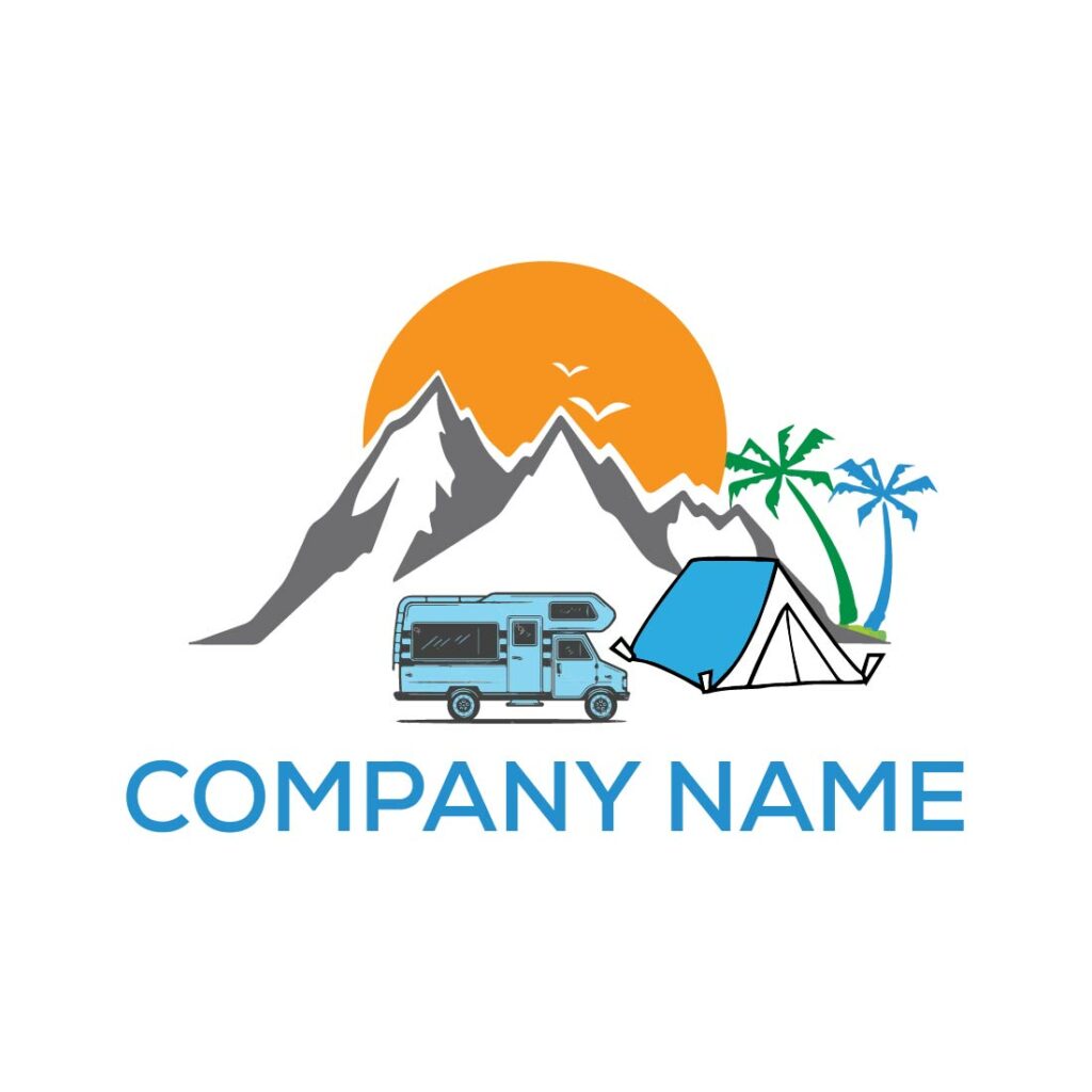 Tour & Travel Logo or Icon Design Vector Image Template - MasterBundles