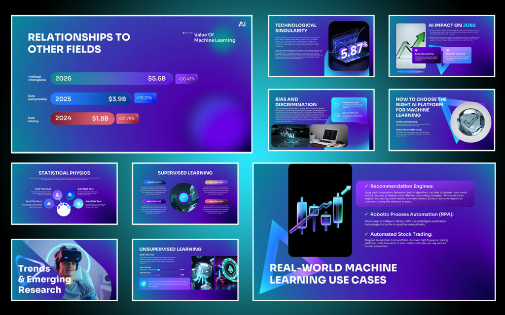 Machine AI Google slides Presentation Themes - MasterBundles