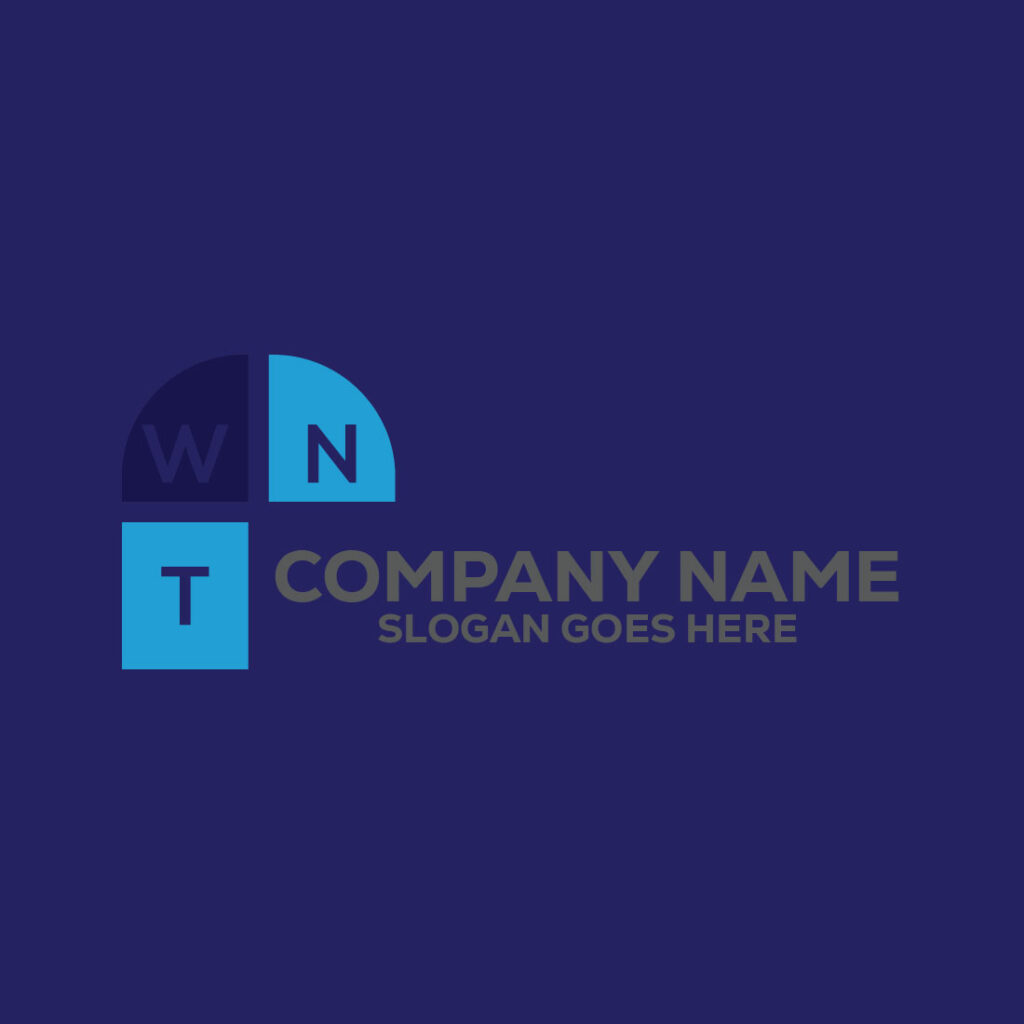 Letter WNT Logo or Icon Design Vector Image Template - MasterBundles