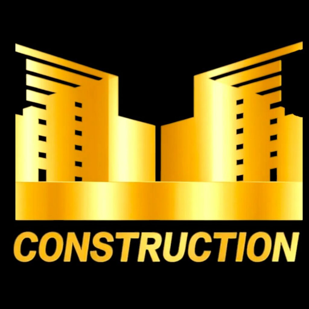 4 Golden Construction Logo Bundle - MasterBundles