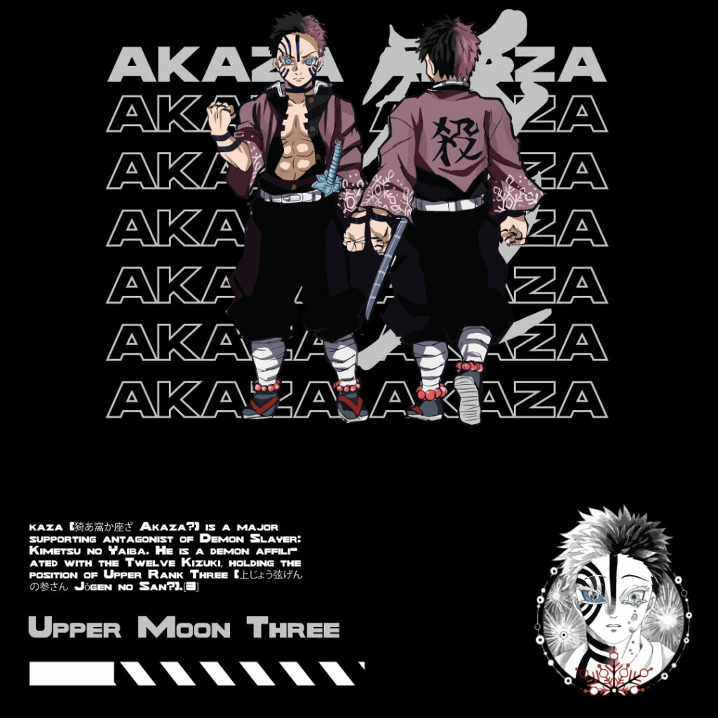 Akaza Demon Slayer T-Shirts for Sale - MasterBundles