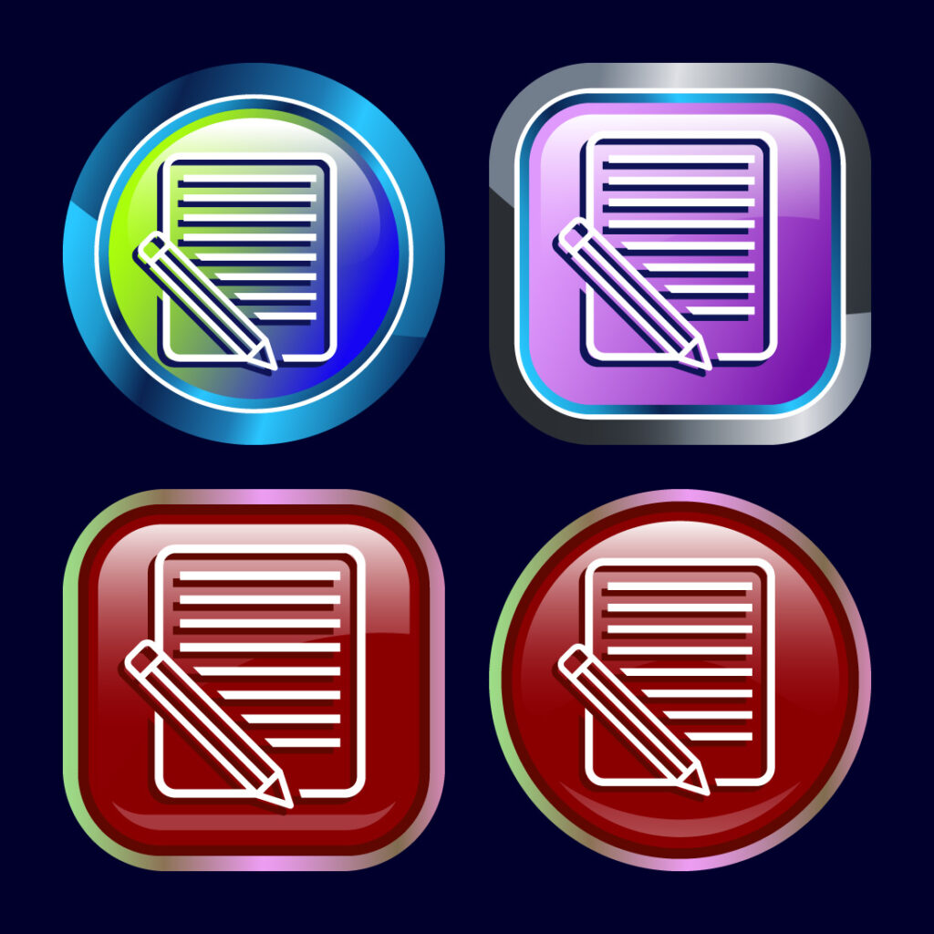 Agreement icon Button Design Illustration – MasterBundles