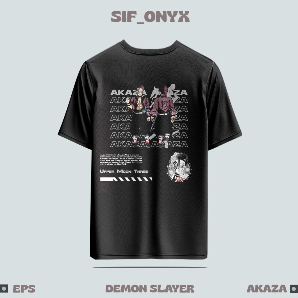 Akaza Demon Slayer T-Shirts for Sale - MasterBundles