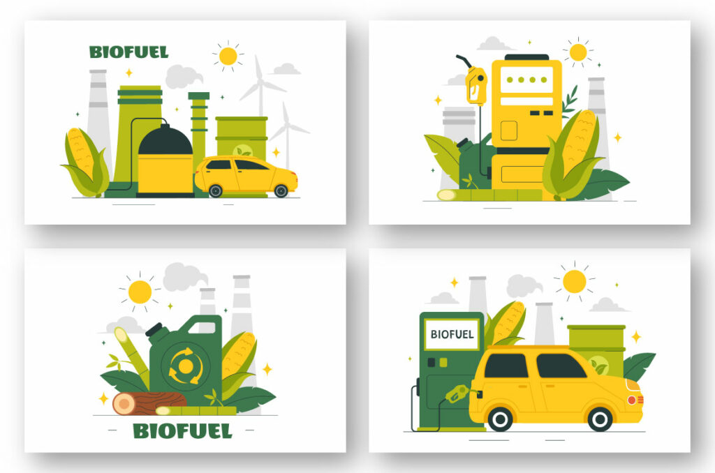 9 Biofuel Life Cycle Illustration - MasterBundles