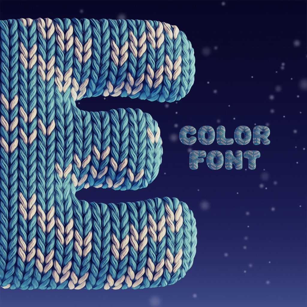 Cozy Winter — Color Bitmap Font - MasterBundles