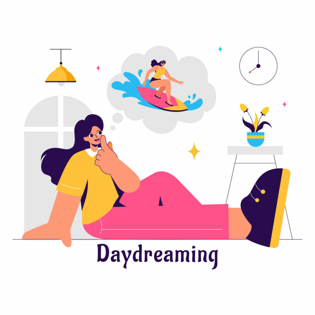 9 People Daydreaming Illustration - MasterBundles