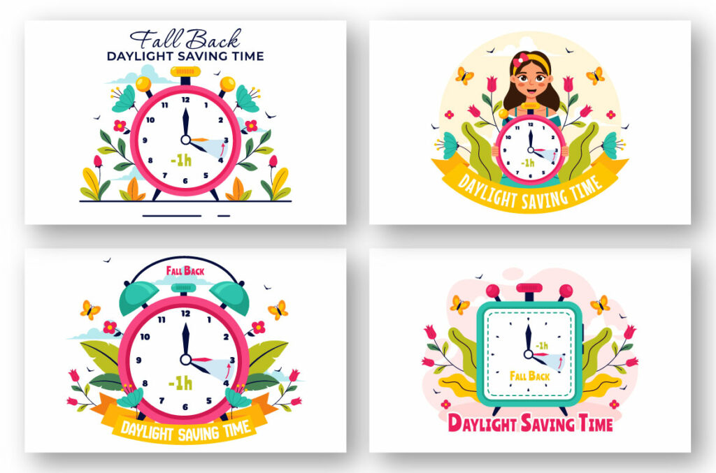 11 Daylight Saving Time Illustration - MasterBundles