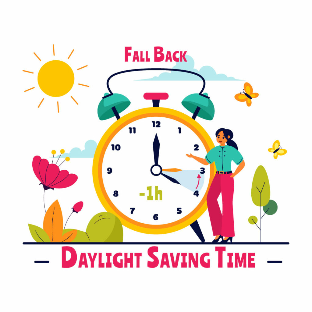 11 Daylight Saving Time Illustration - MasterBundles