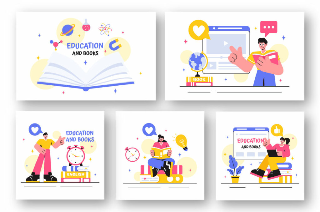 15 Education and Books Illustration - MasterBundles