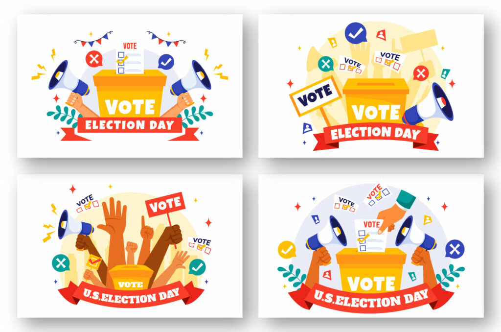 11 Election Day Political Illustration - MasterBundles