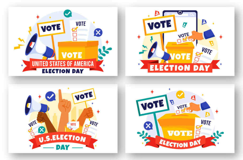 11 Election Day Political Illustration - MasterBundles
