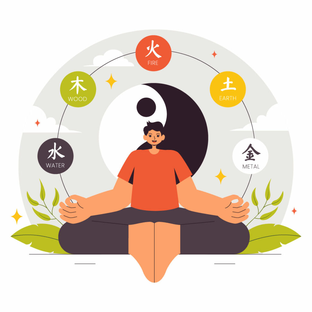 9 Feng Shui Elements Illustration - MasterBundles