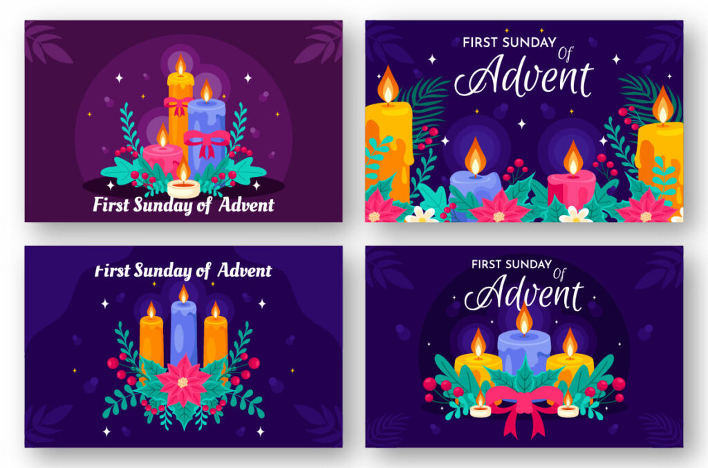 12 First Sunday of Advent Illustration - MasterBundles