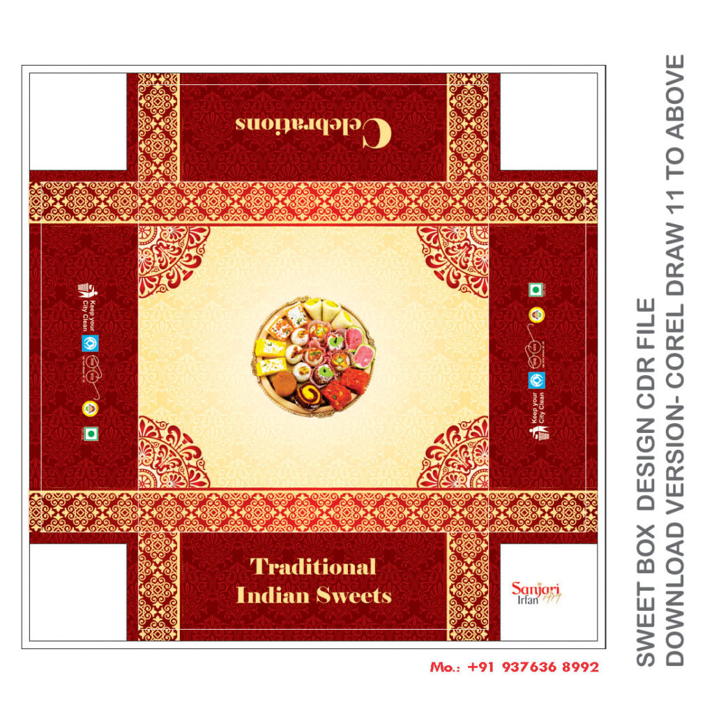 SWEET BOX DESIGN CDR FILE DOWNLOAD VERSION- COREL DRAW 11 TO ABOVE FULL ...