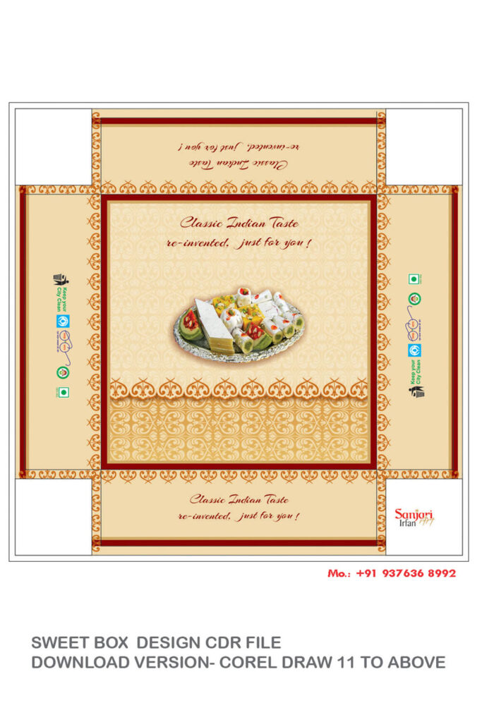 SWEET BOX DESIGN CDR FILE DOWNLOAD VERSION- COREL DRAW 11 TO ABOVE FULL ...