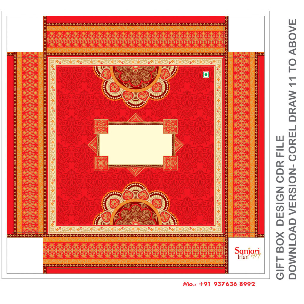 GIFT BOX DESIGN CDR FILE DOWNLOAD VERSION- COREL DRAW 11 TO ABOVE FULL ...
