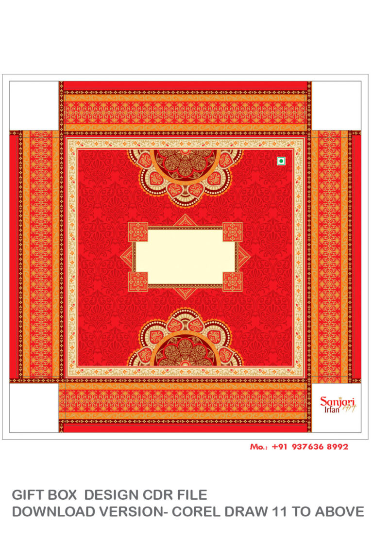 GIFT BOX DESIGN CDR FILE DOWNLOAD VERSION- COREL DRAW 11 TO ABOVE FULL ...