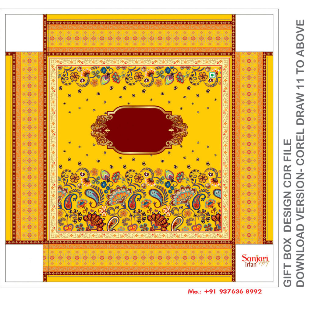 GIFT BOX DESIGN CDR FILE DOWNLOAD VERSION- COREL DRAW 11 TO ABOVE FULL ...