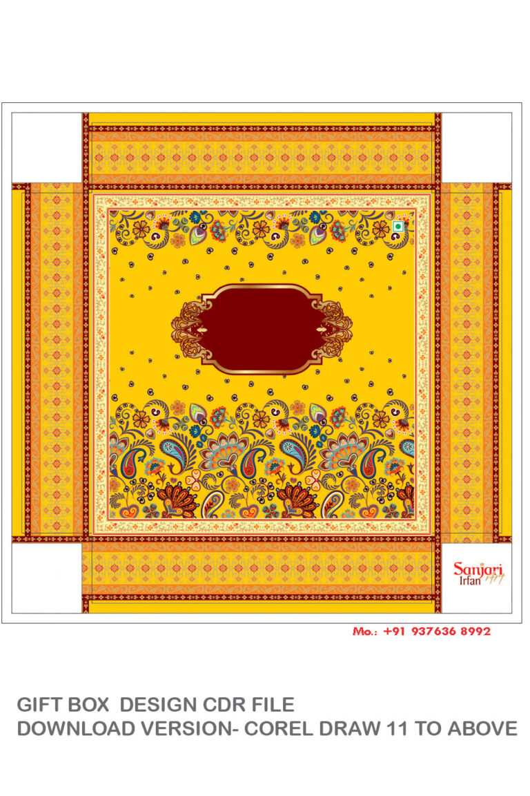 GIFT BOX DESIGN CDR FILE DOWNLOAD VERSION- COREL DRAW 11 TO ABOVE FULL ...