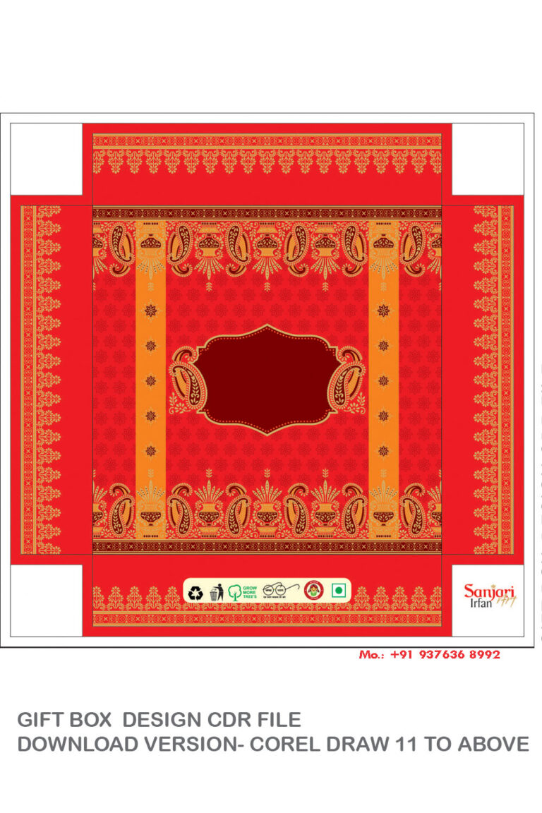 GIFT BOX DESIGN CDR FILE DOWNLOAD VERSION- COREL DRAW 11 TO ABOVE FULL ...