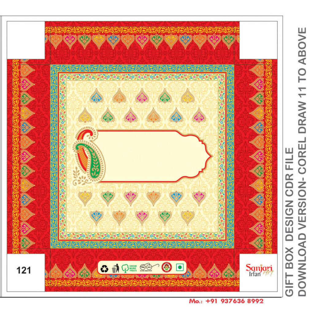 GIFT BOX DESIGN CDR FILE DOWNLOAD VERSION- COREL DRAW 11 TO ABOVE FULL ...