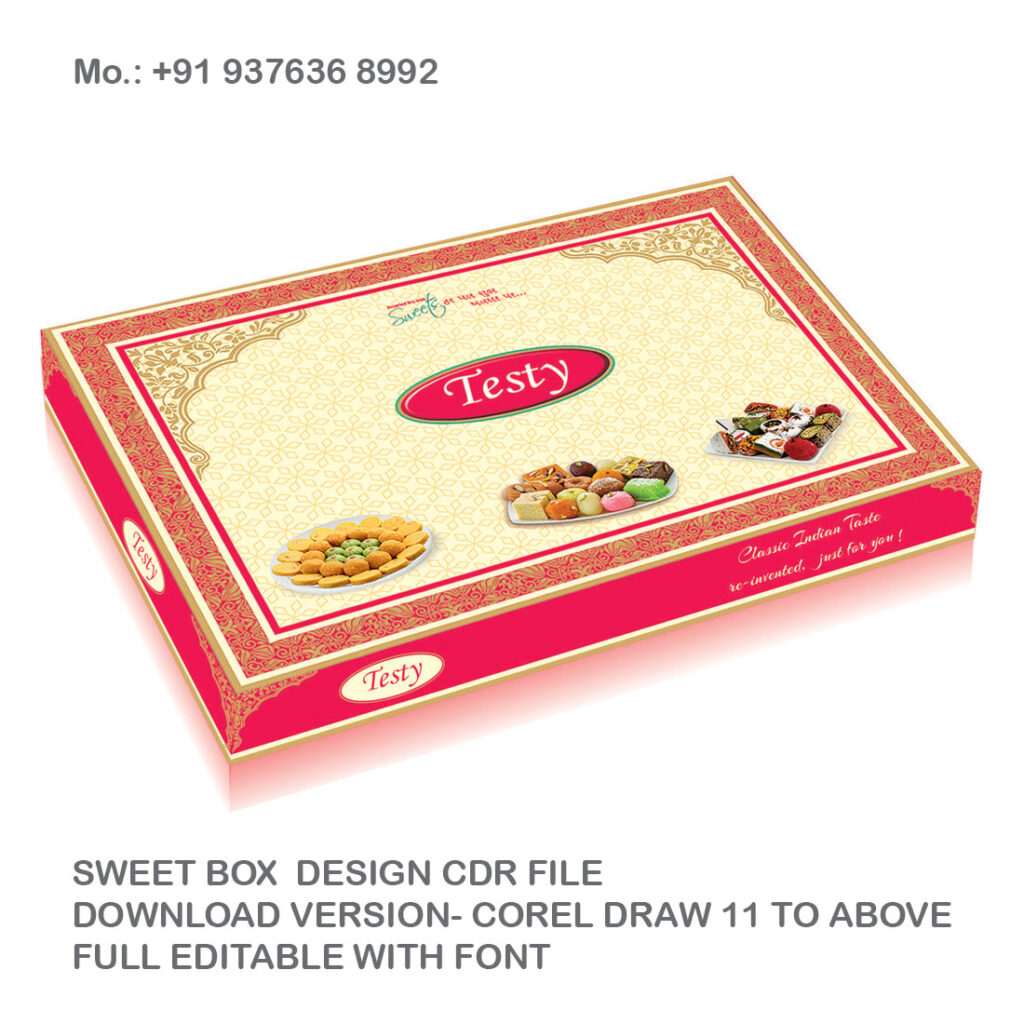 SWEET BOX DESIGN CDR FILE DOWNLOAD VERSION- COREL DRAW 11 TO ABOVE FULL ...