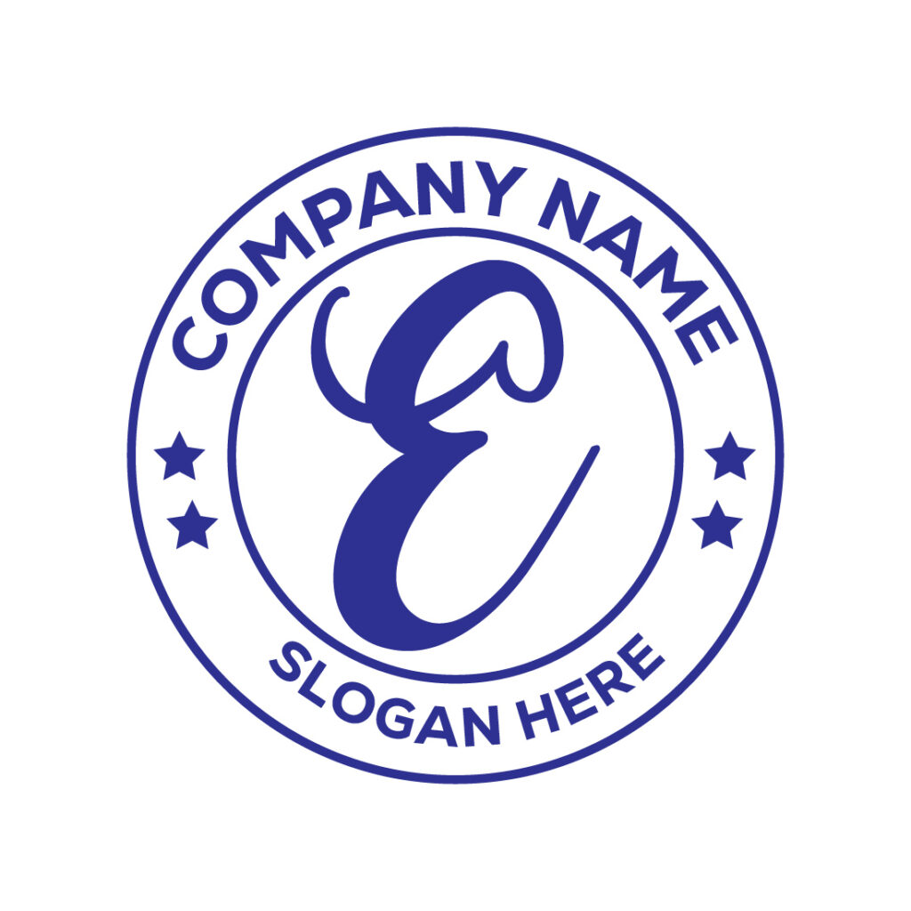 Letter E Logo or Icon Design Vector Image Template - MasterBundles