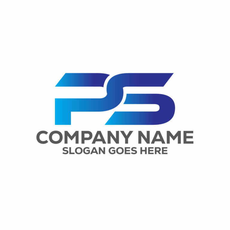 Letter PS Logo or Icon Design Vector Image Template - MasterBundles