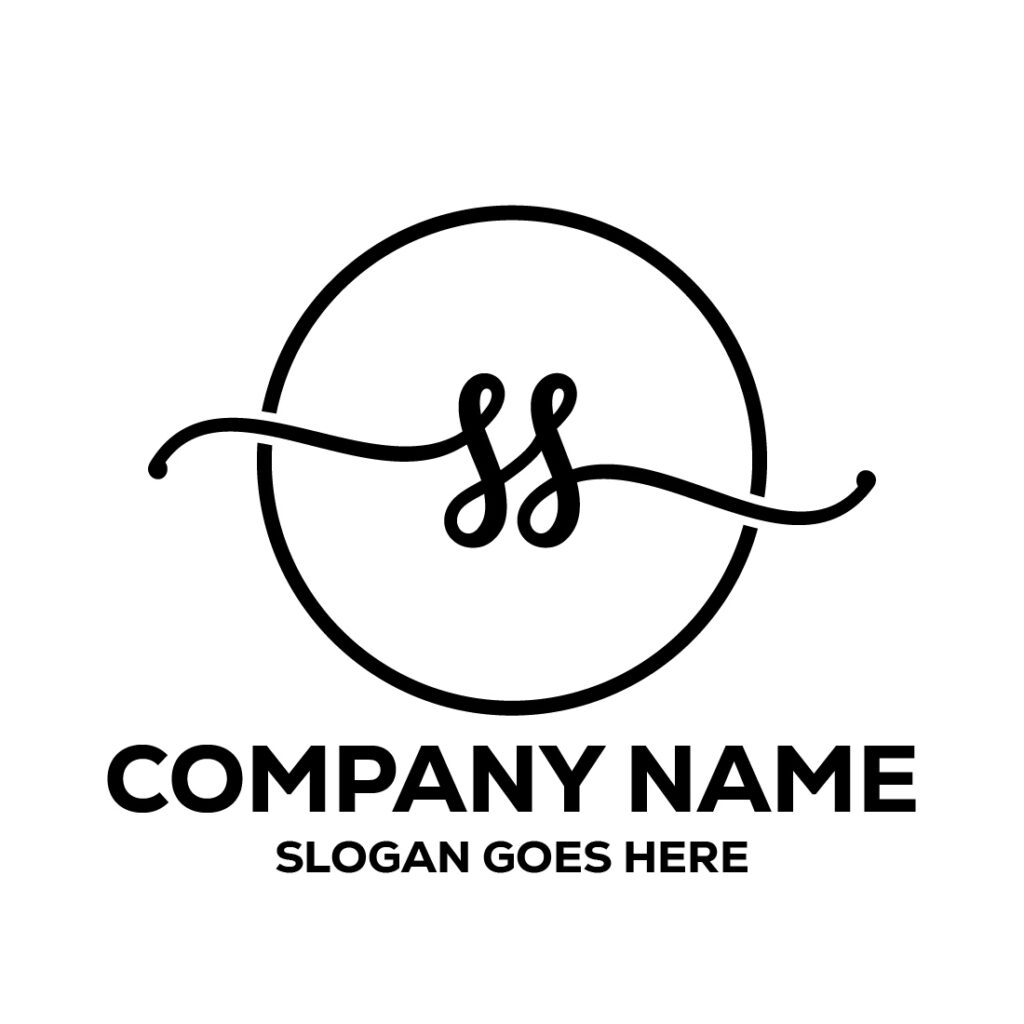 Letter SS Logo or Icon Design Vector Image Template - MasterBundles