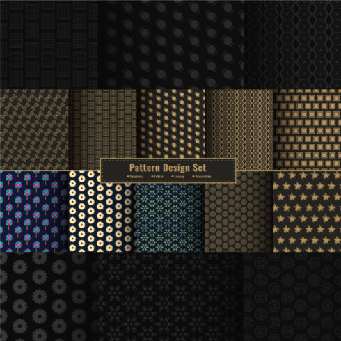 Seamless decorative luxury patterns design. Colorful floral pattern ...