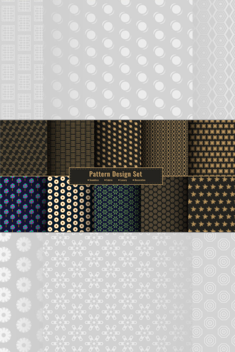 Seamless decorative luxury patterns design. Colorful floral pattern ...